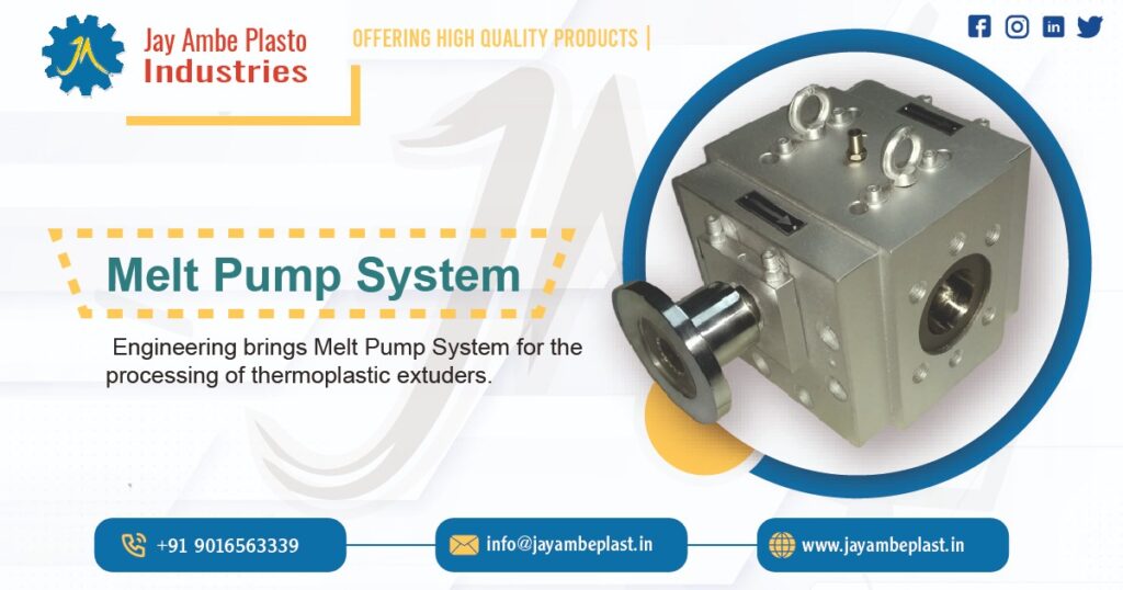 Melt Pump System Manufacturer in Ahmedabad, Gujarat, India – Jay Ambe ...
